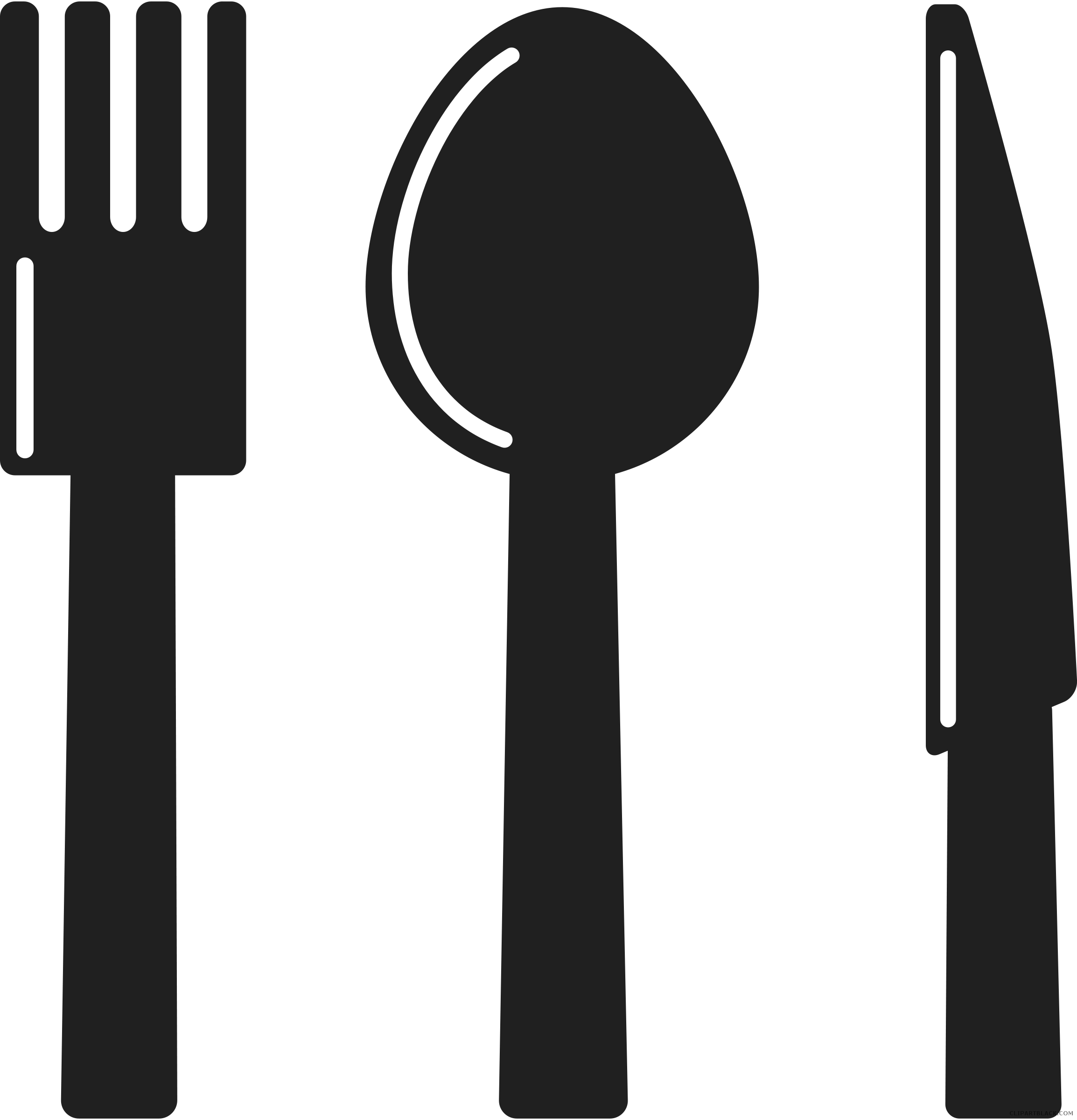 Knife And Spoon Clipartblack - Utensil Clip Art - Png Download - Full ...