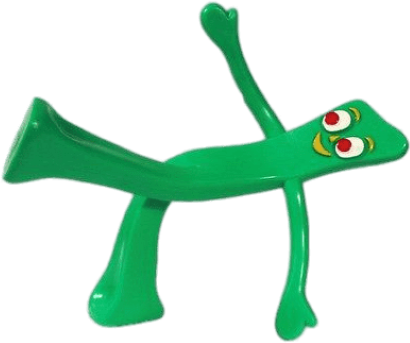 Free Png Download Gumby Holding One Leg Up Clipart - Gumby And Pokey ...