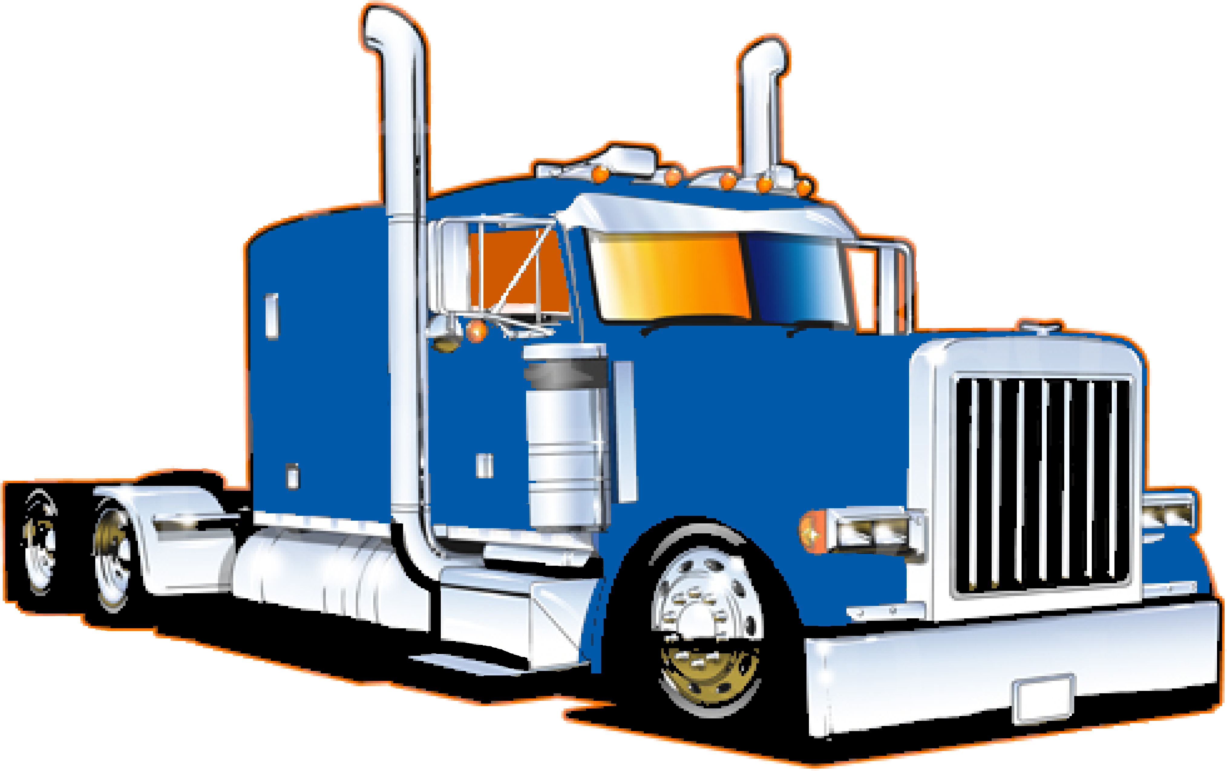 Trucking Vector 10 Wheeler Truck Clip Art Free Download - Peterbilt ...
