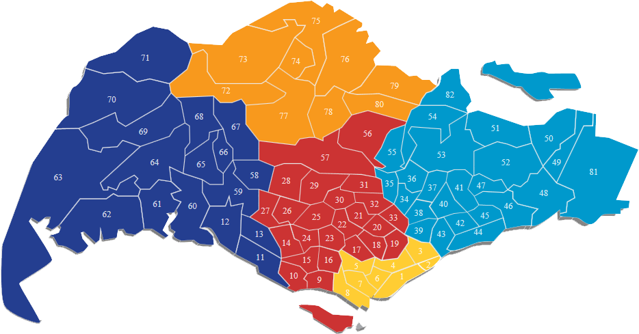 Map Codes Singapore In Mail Post Postal Clipart - Postal Codes In ...