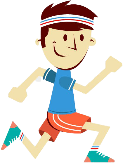 Download Abstract Running Transparent Png - Cartoon Running Man Png ...