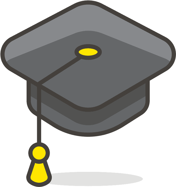 Graduation Cap Emoji Clipart - Png Download - Full Size Clipart ...