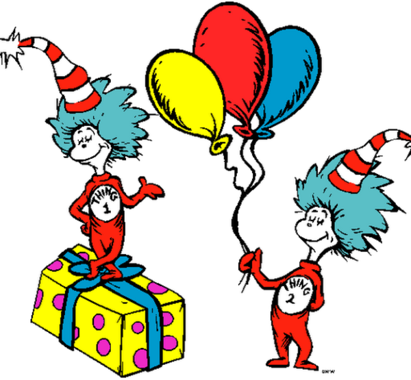 Thing 1 And Thing 2 Logo Clipart Image Freeuse Library - Dr Seuss ...