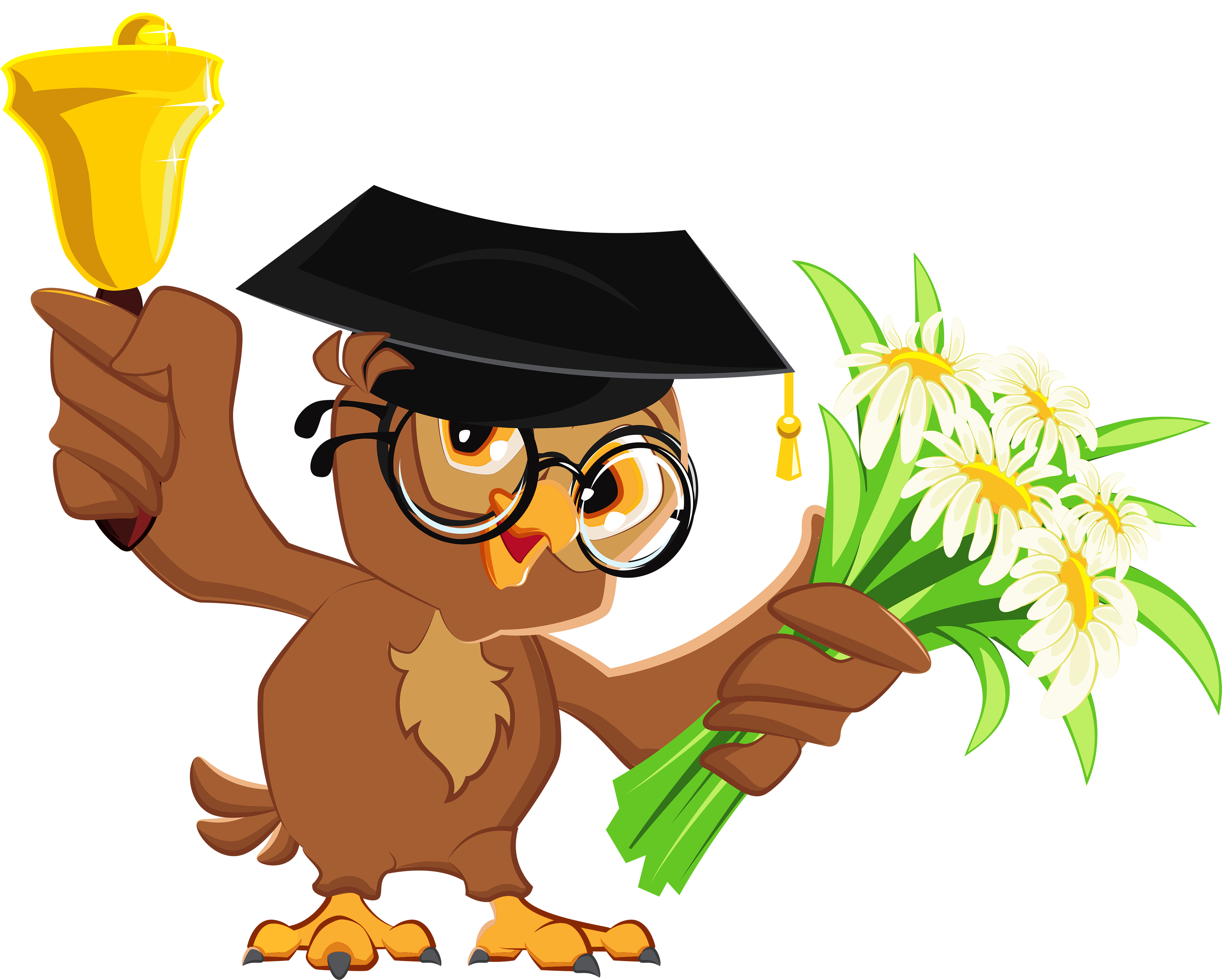 Free Clipart School Out Summer Graphic Library Owl School Bell