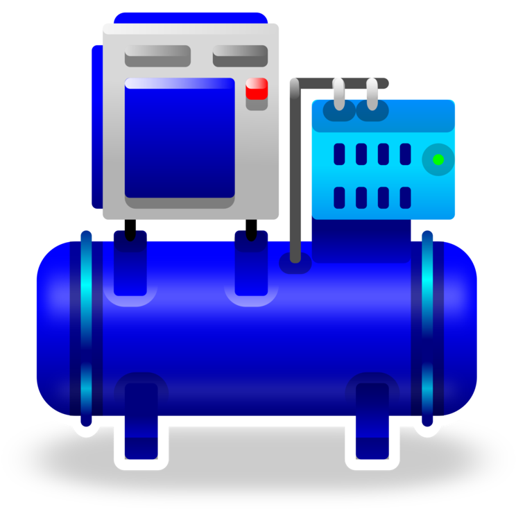 Cool Vector Compressor Vector Illustration - Gas Compressor Clip Art ...
