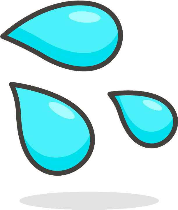 Download Sweat Droplets Emoji Clipart - Sweat Vector Png Transparent ...