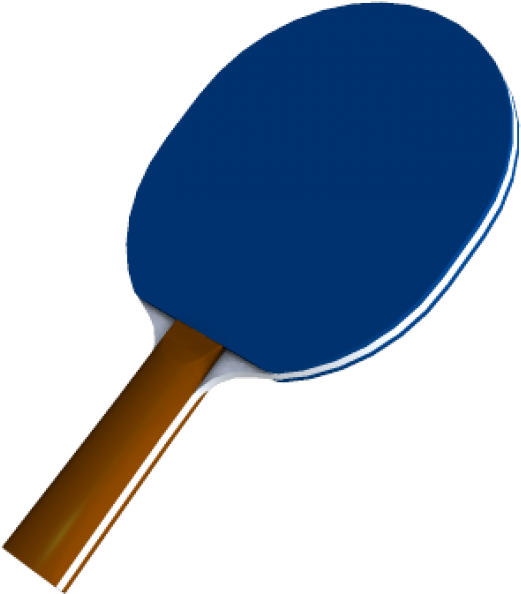 Ping Pong Racket Png Image - Blue Ping Pong Paddle Png Clipart - Full ...