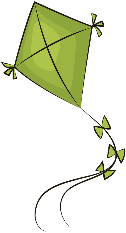 Green Kite Clipart - Green Kite Png Transparent Png - Full Size Clipart ...