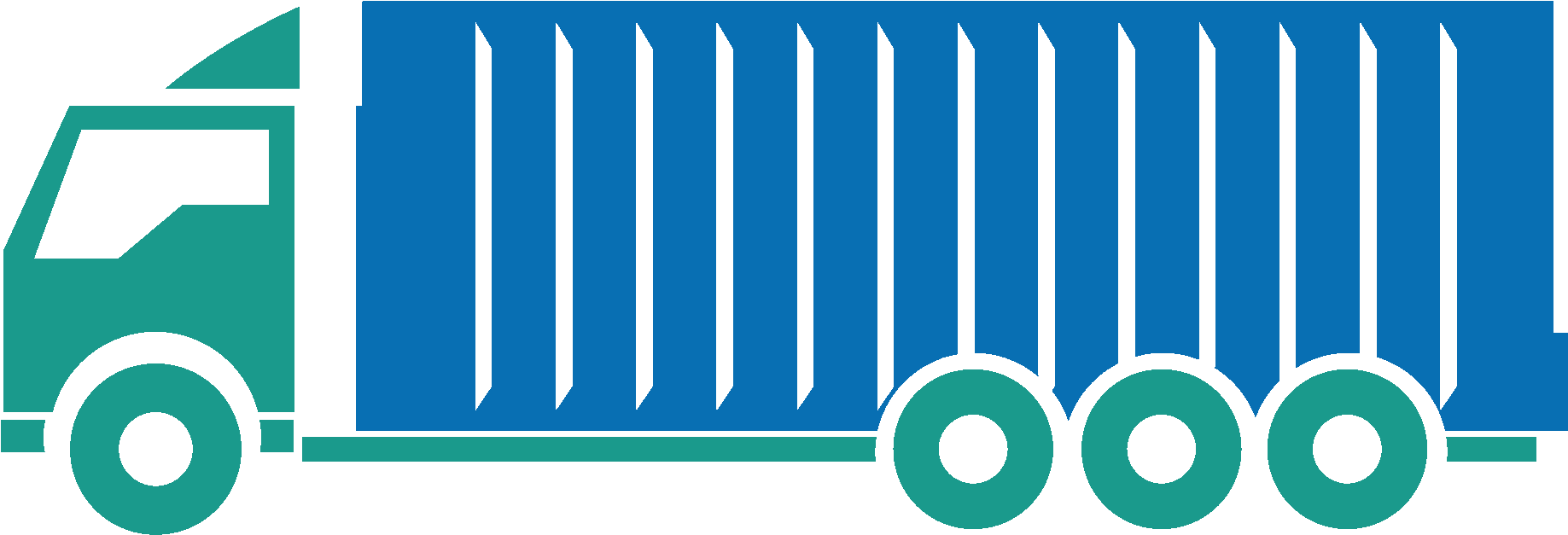 Transparent Truck Clipart - Container Truck Icon Png - Full Size ...