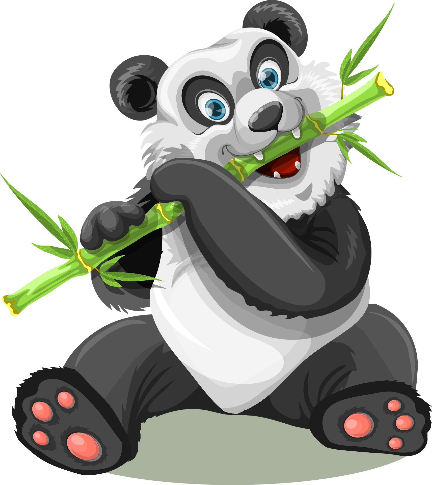 Eating Bamboo Of Panda Clipart - Full Size Clipart (#5522418) - PinClipart