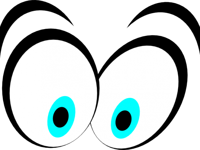 Transparent Monster Eyeball Clipart - Eyes Looking Down Cartoon - Png ...