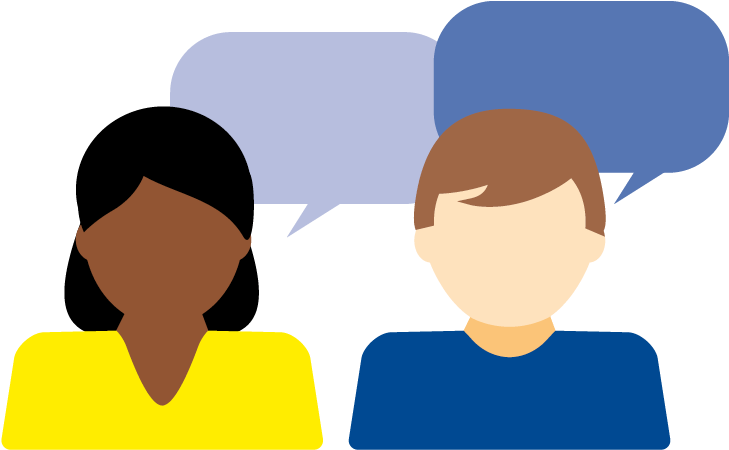 Two People Talking Icon - Two People Talking Png Clipart - Full Size ...