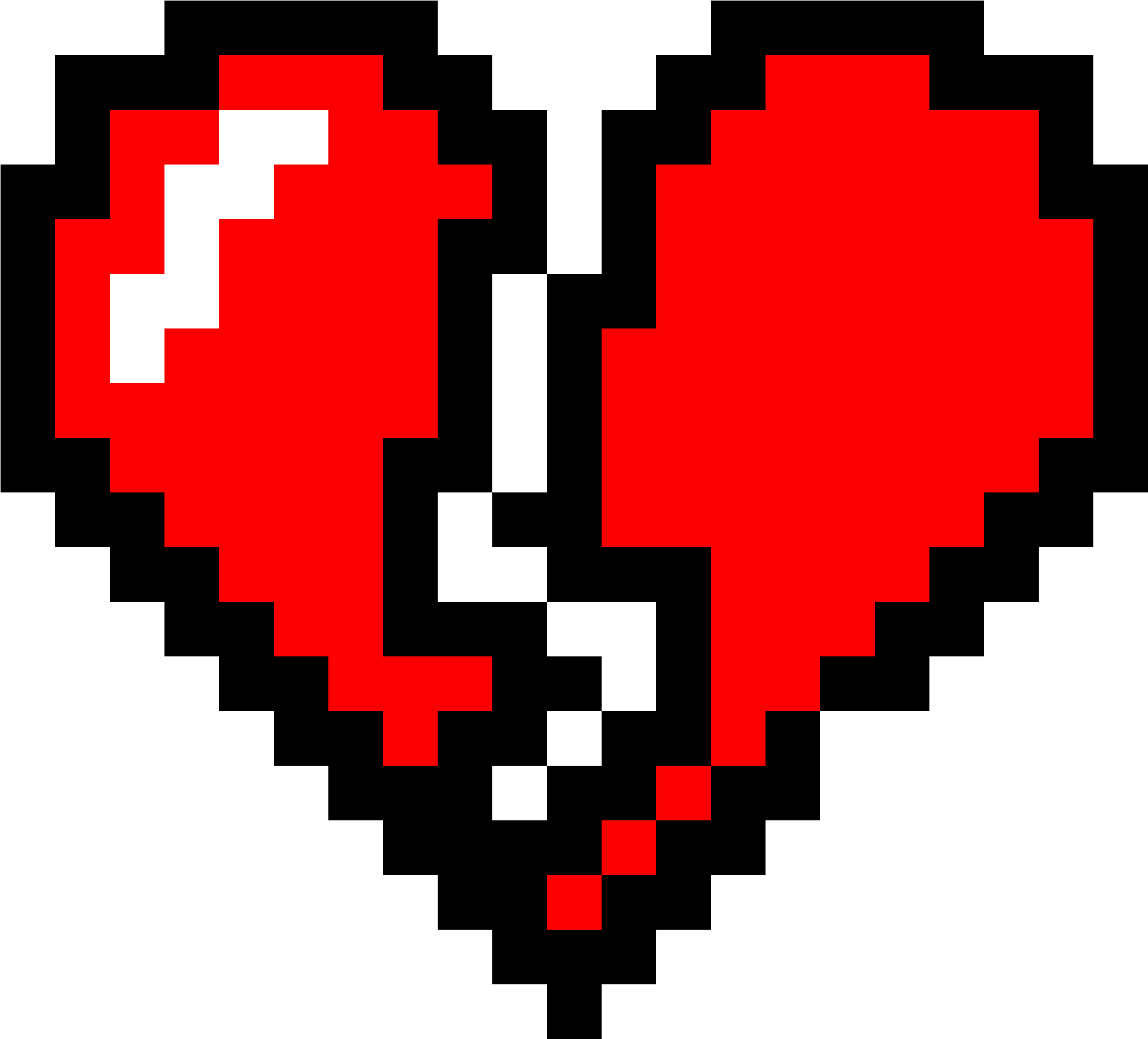 Download Black Heart Pixel Art Clipart , Png Download - Minecraft ...