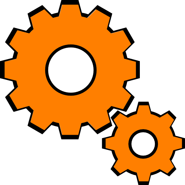 Download Orange Gear Clipart - Png Download (#5528024) - PinClipart