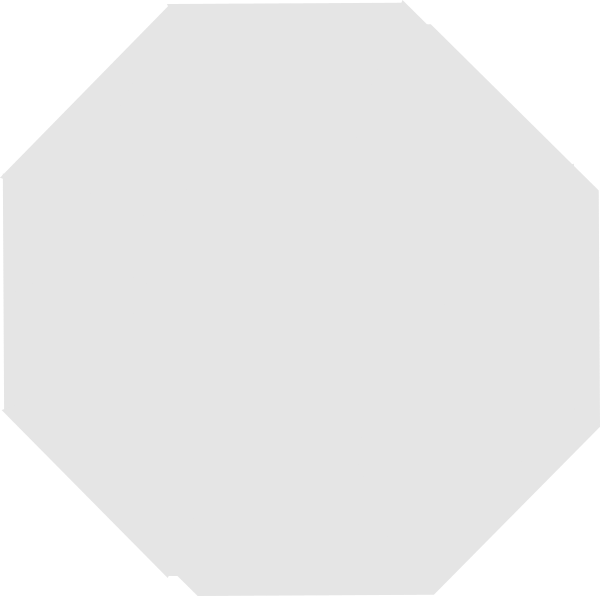 White Octagon Transparent Clipart - Full Size Clipart (#5529139 ...