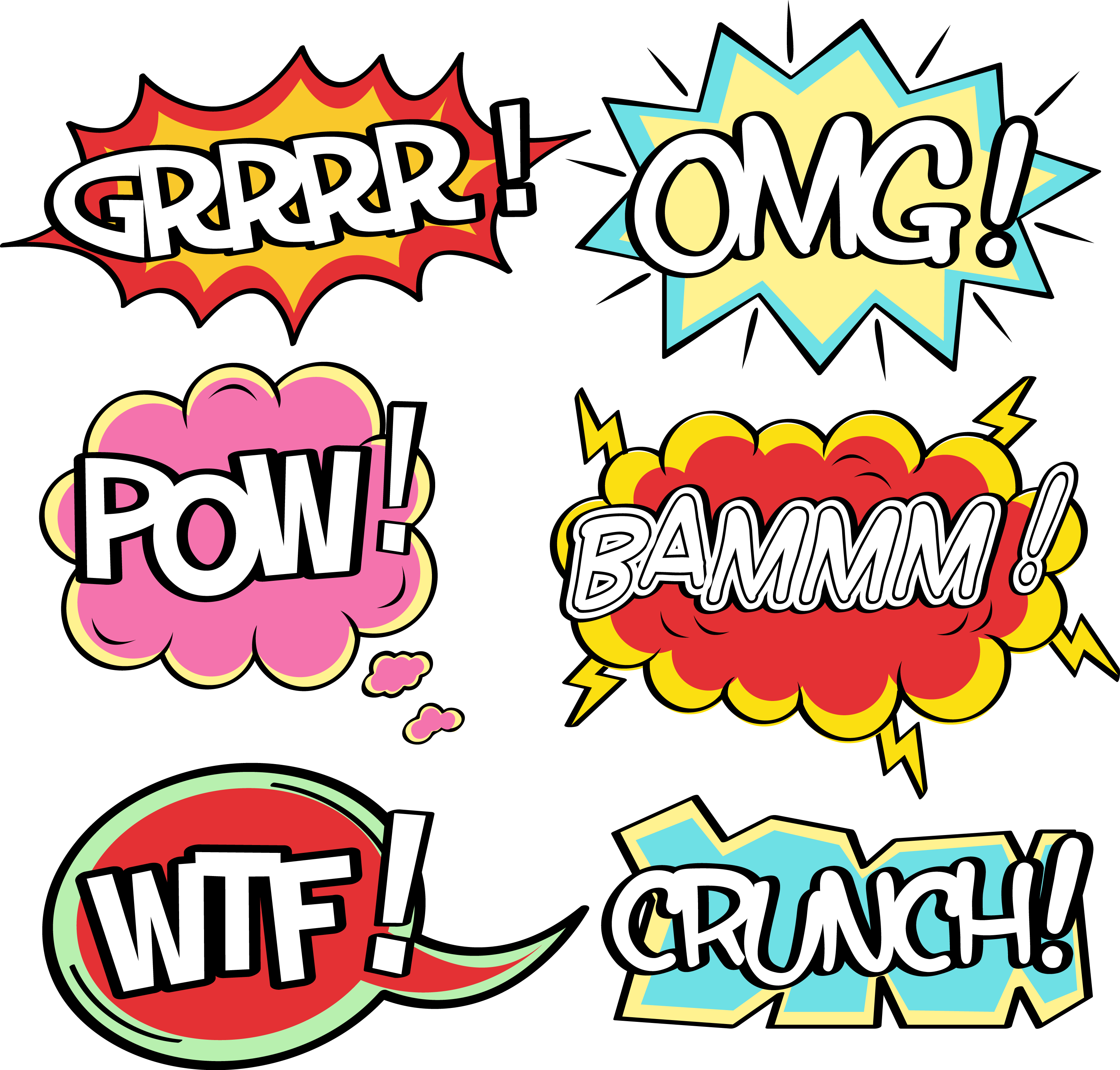 Comic Text Bubble Clipart - Comics - Png Download - Full Size Clipart ...