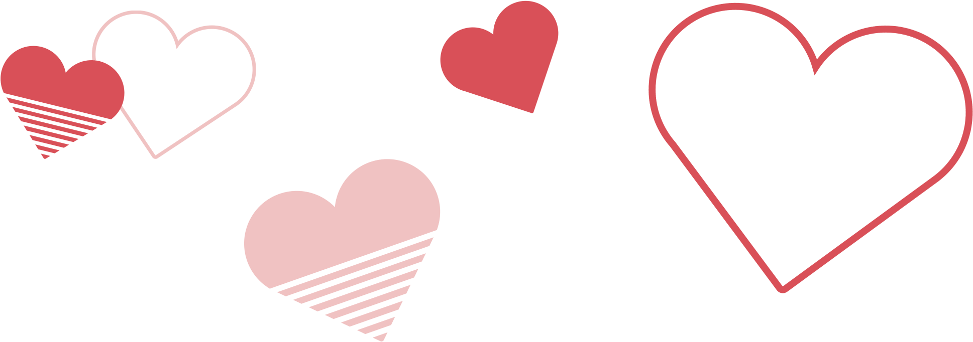 Valentine's Day Header Transparent Clipart - Full Size Clipart ...