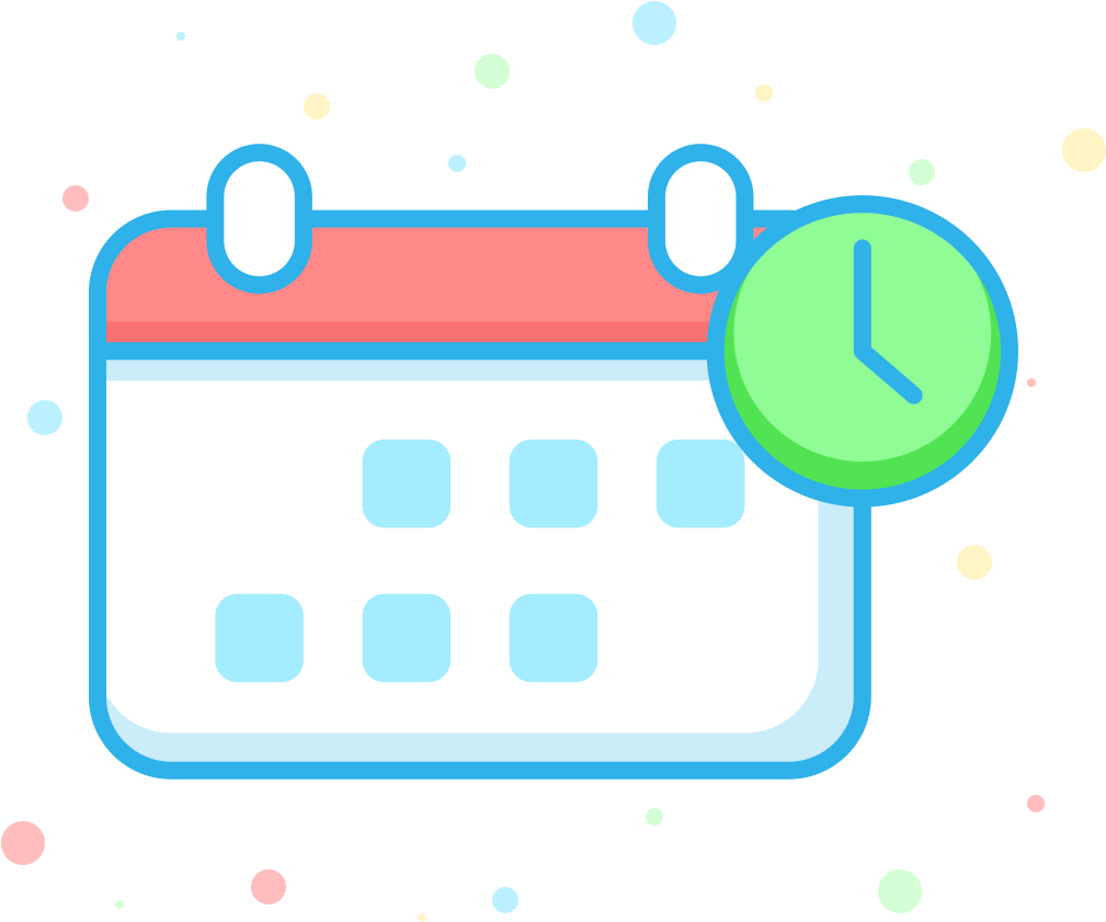 Calendar Icon - Circle Clipart - Full Size Clipart (#5532312) - PinClipart