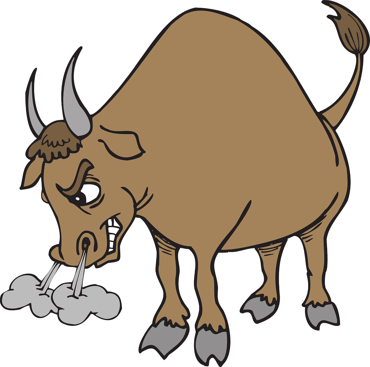 Wildlife,livestock,bull - Bull Clipart Gif - Png Download - Full Size ...