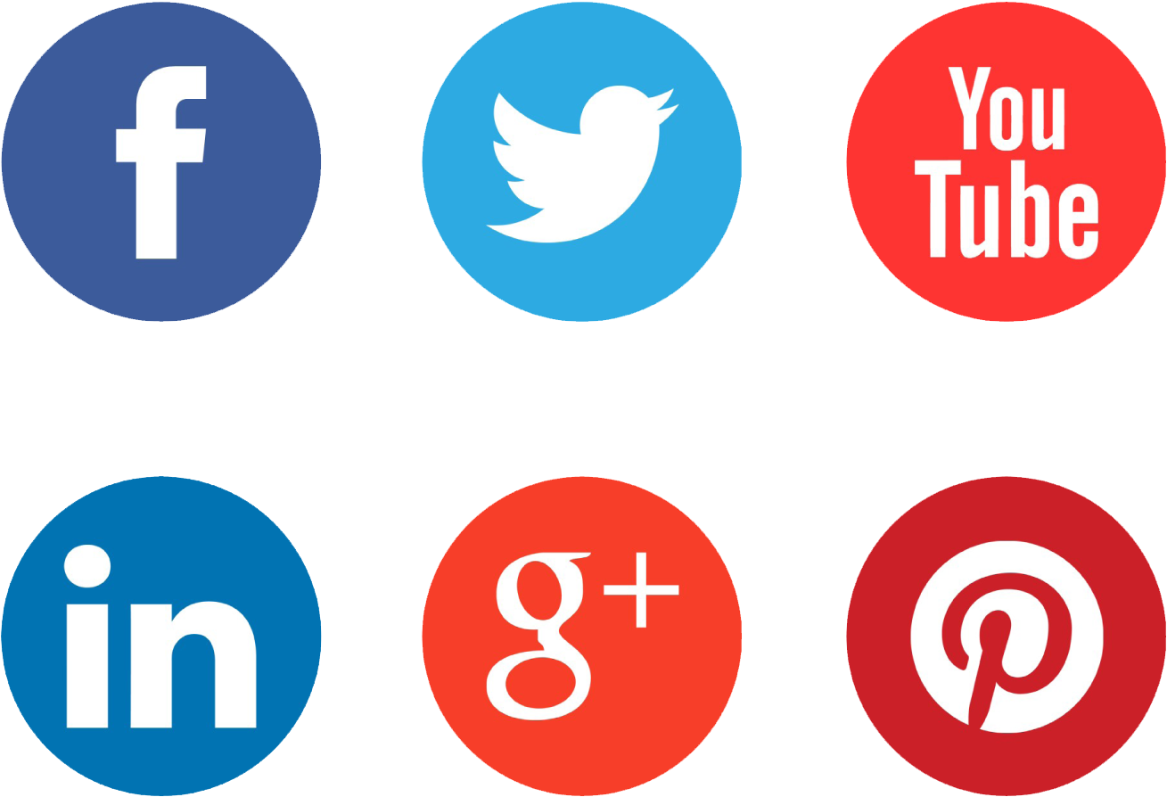 Flat Social Media Icons Png - Social Media Logo Png Hd Clipart - Full ...