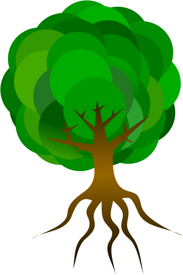 Tree Root Clip Art - Tree Animation With Roots - Png Download - Full ...