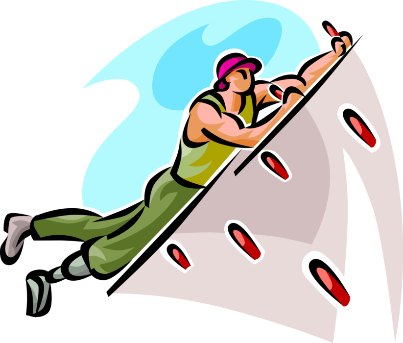 Download Transparent Clipart Rock Climbing - Bouldering Cartoon ...
