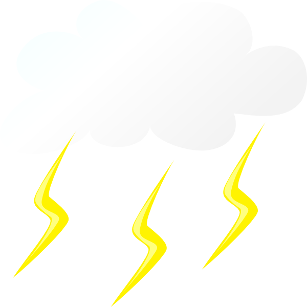 Thunder Cloud Clip Art - Rainy Weather Clip Art - Png Download - Full ...