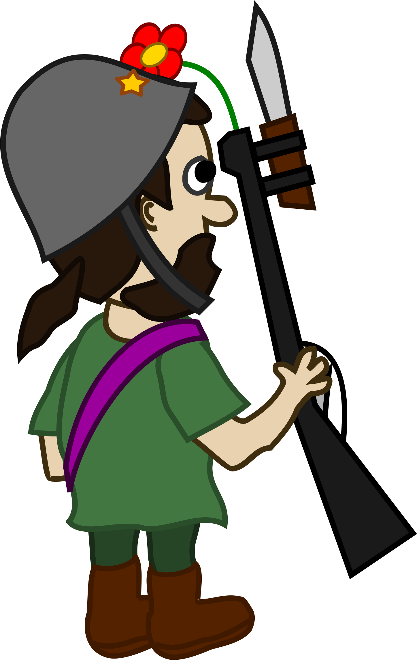 Soldier Ns Clip Arts - Man On Back Cartoon Png Transparent Png - Full ...