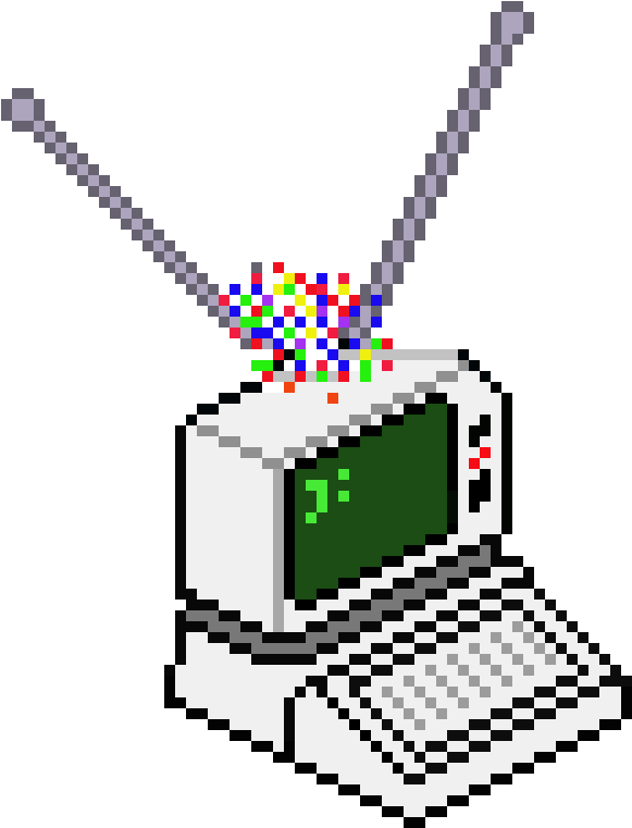 Retro Computer Pixel Art Clipart - Full Size Clipart (#5540636 ...