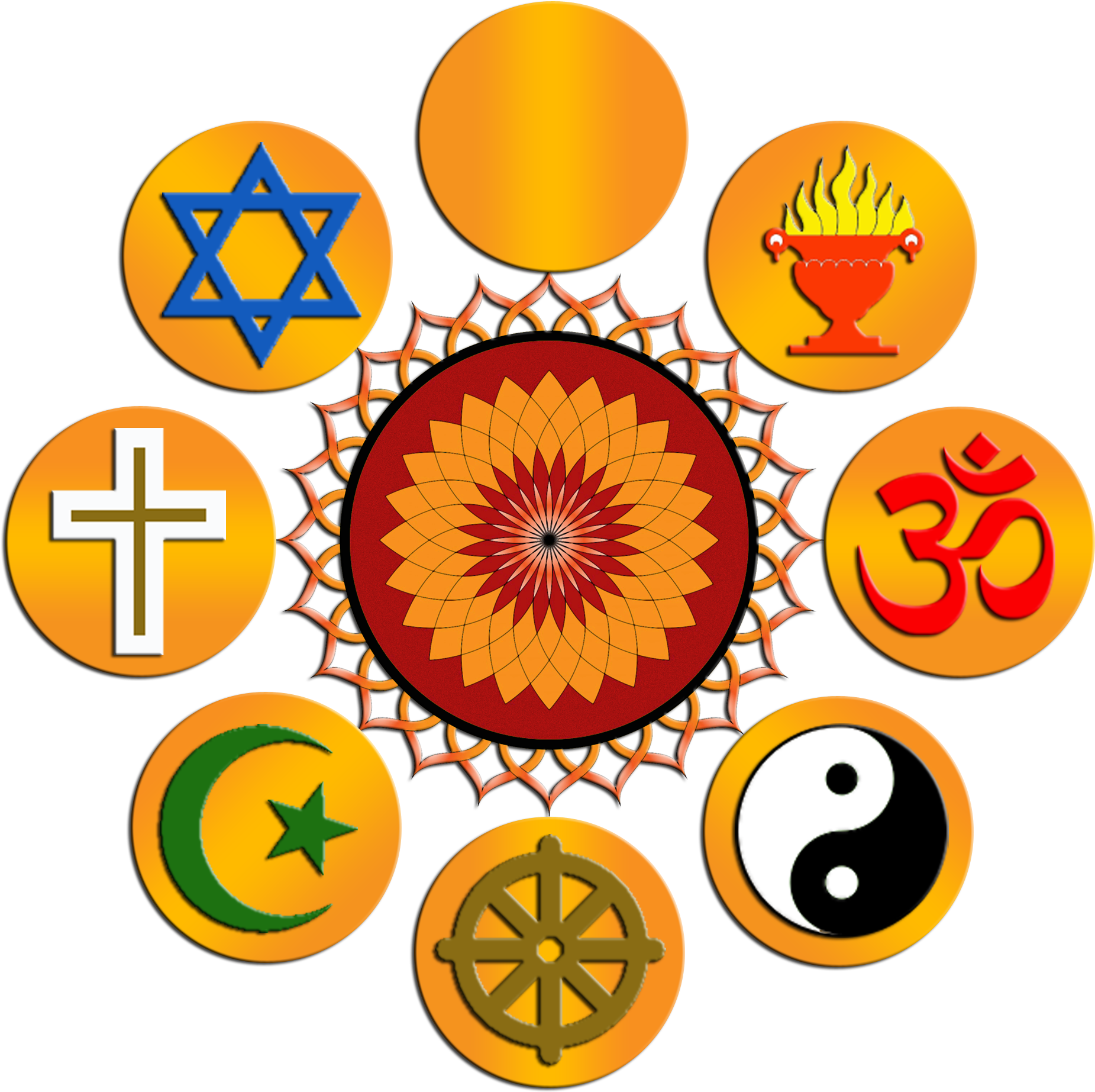Combination Of All Religions Clipart - Full Size Clipart (#5541869 ...