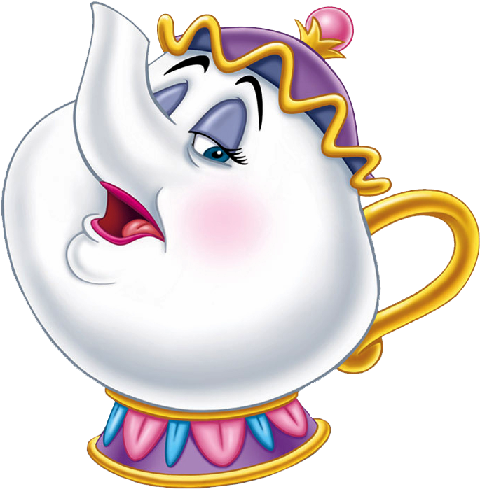 Teapot Clipart Mrs Potts - Beauty And The Beast - Png Download - Full ...