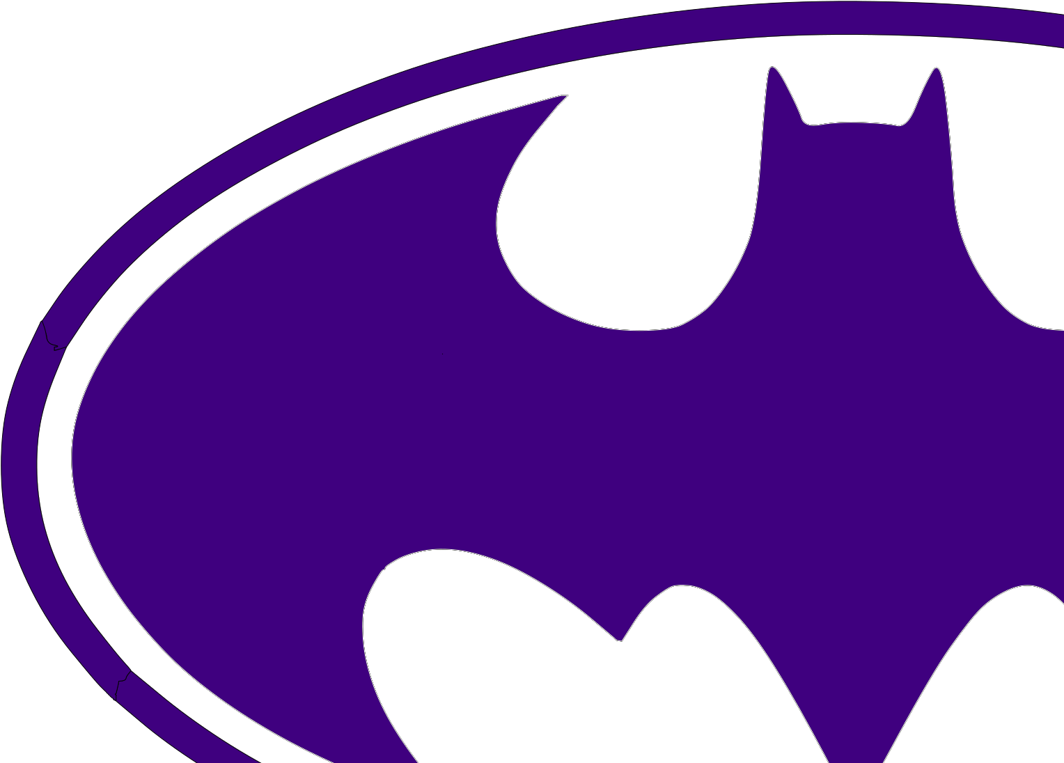 Purple Batman Logo Clipart - Full Size Clipart (#5545516) - PinClipart