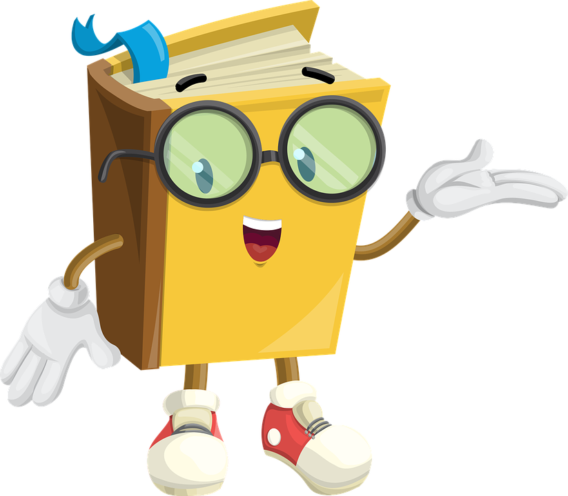 Library Of Book Character Clipart Transparent Library - Animated Books ...