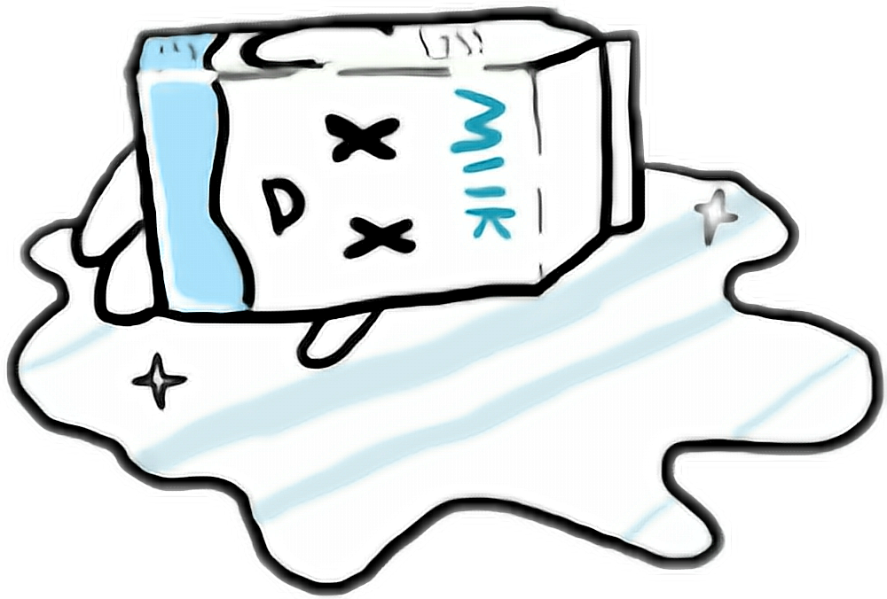Clipart Milk Spill Milk - Transparent Spilled Milk Clipart - Png ...