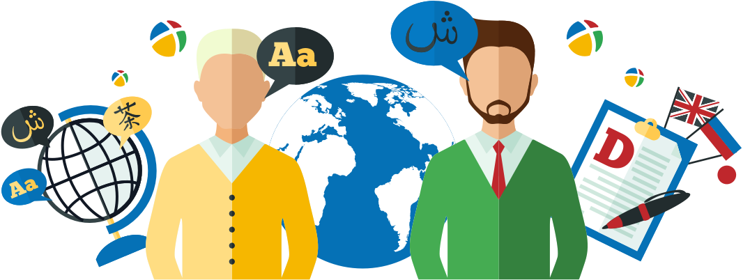 Translation Landing Image - Translation And Interpretation Clipart ...