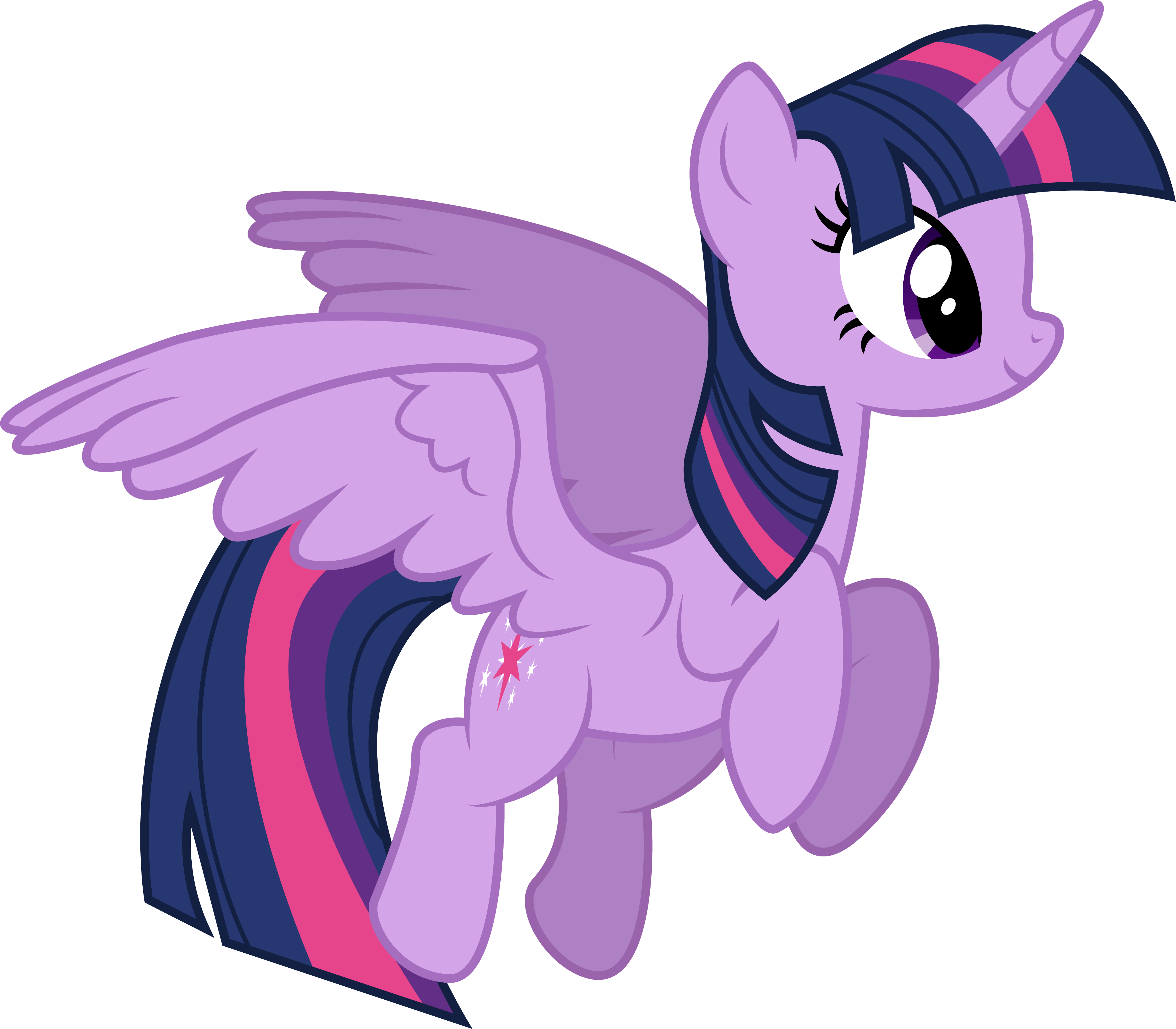 Twilight Vector Flying Clip Art Freeuse Download - Pony Friendship Is ...