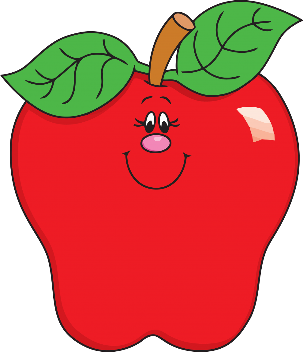 Cute Apple Clip Art - Png Download - Full Size Clipart (#5554295 ...