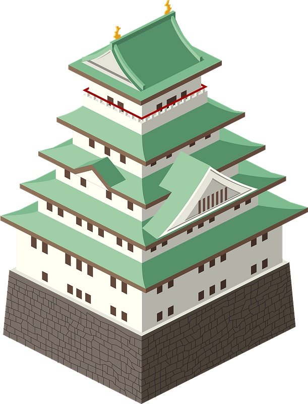 Japanese Castle Clipart - Chinese Architecture - Png Download - Full ...