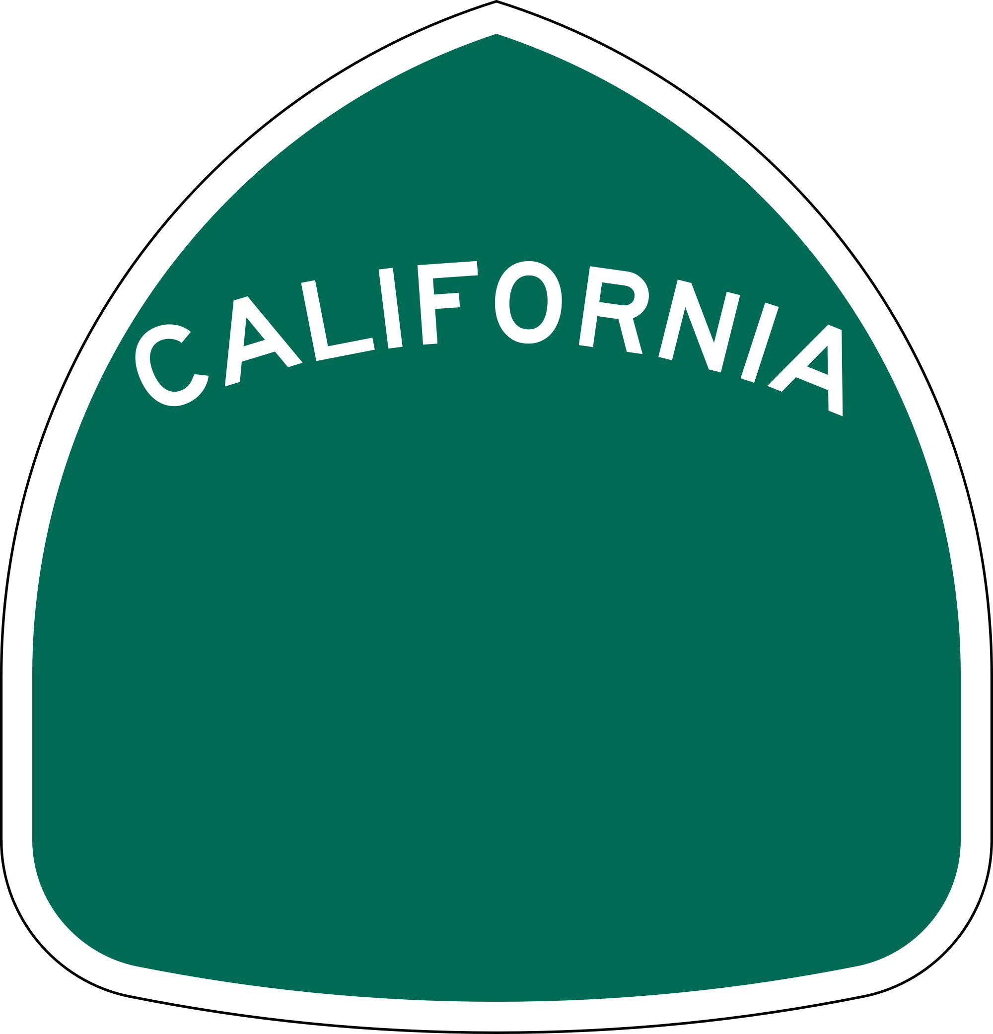 State Highway Sign Png - Blank California Road Sign Clipart - Full Size ...