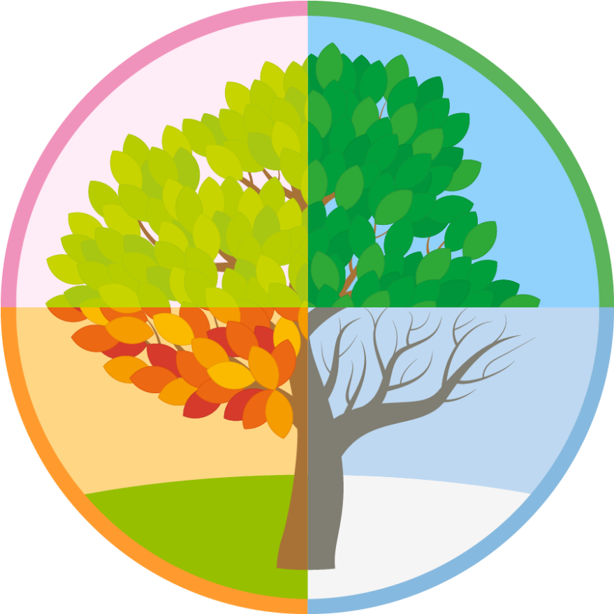 Spring Winter Summer Fall Colour Clipart - Full Size Clipart (#5560619 ...