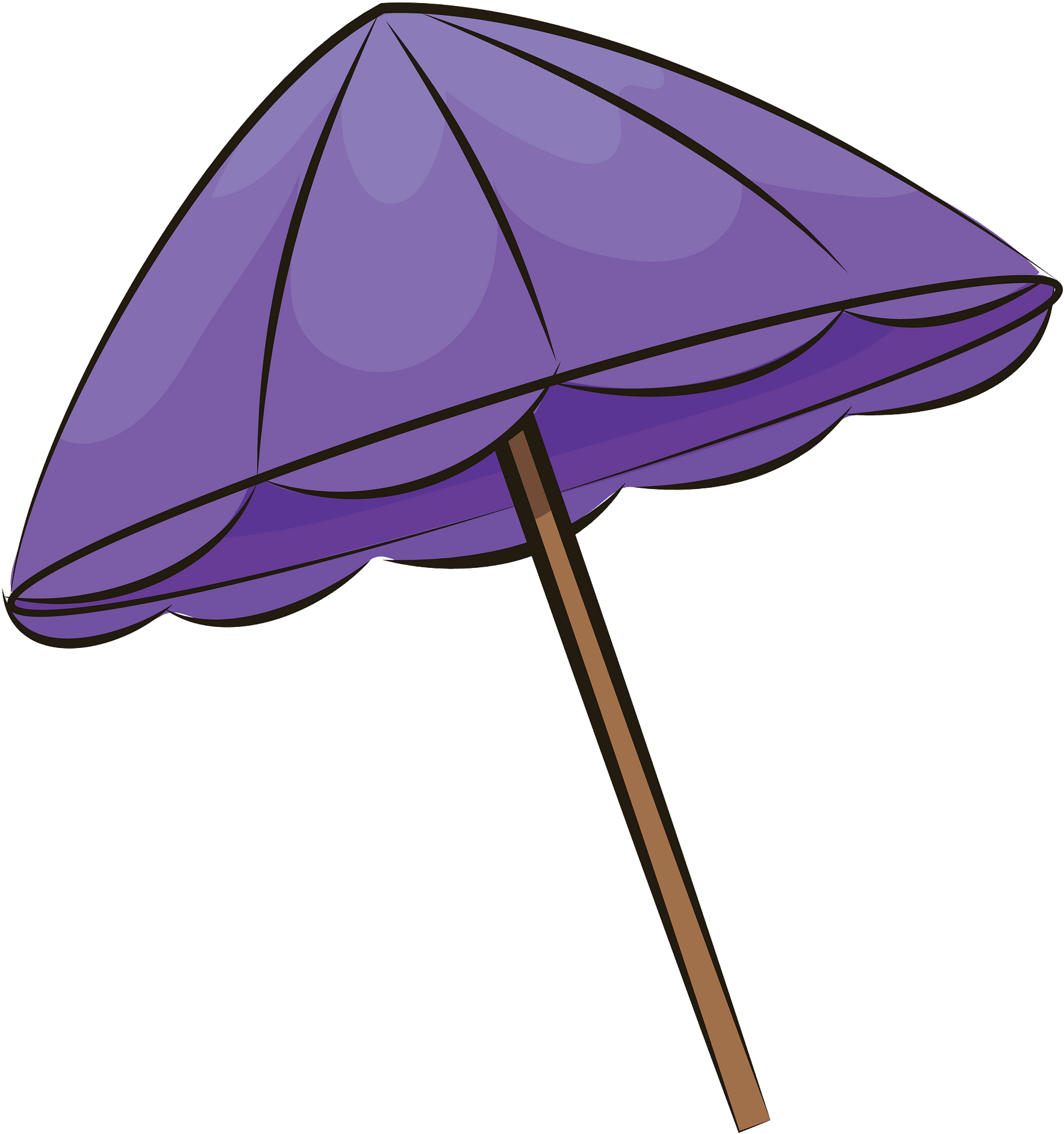 Purple Umbrella Clipart - Umbrella Clipart - Png Download - Full Size ...