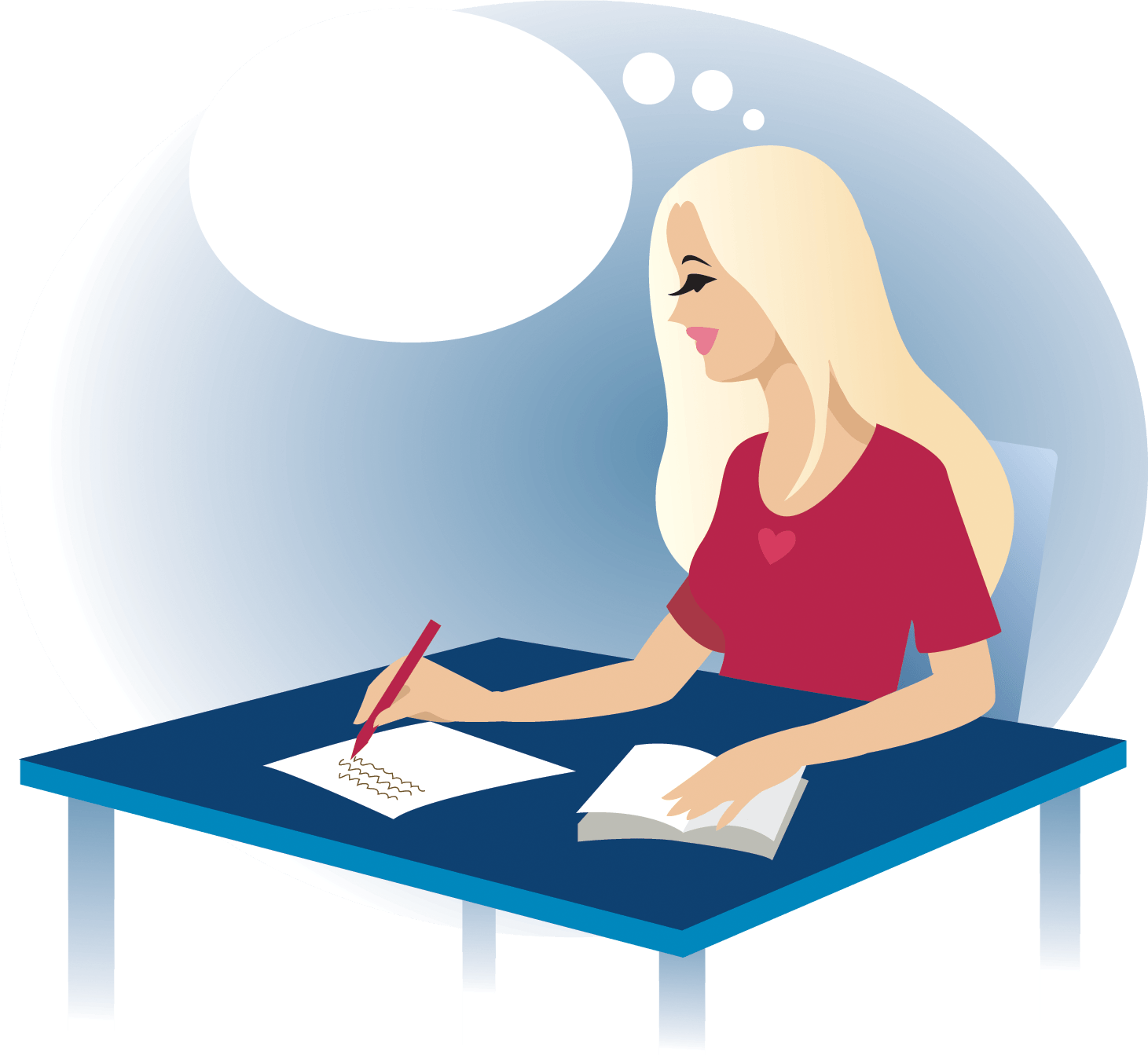 Writing Dibujos Clipart - Full Size Clipart (#5565707) - PinClipart