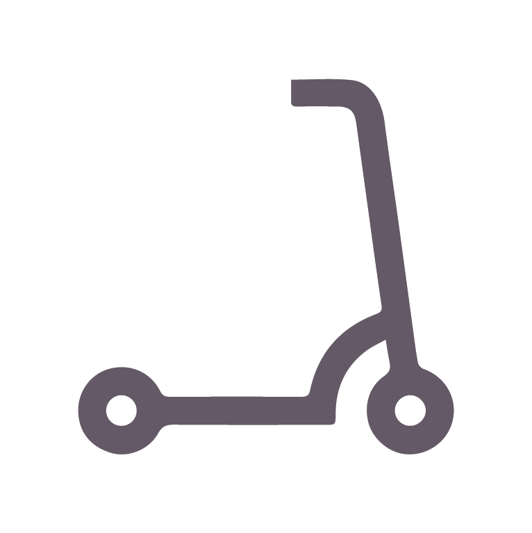 An Orange Icon Of A Scooter - Circle Clipart - Full Size Clipart ...
