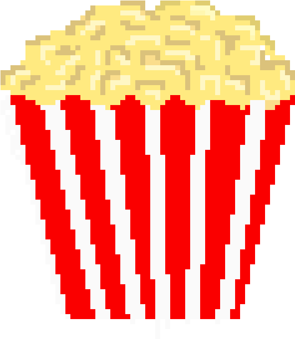 Popcorn Pixel Art Minecraft Clipart, clipart, png clipart | PNG.ToolXoX.com