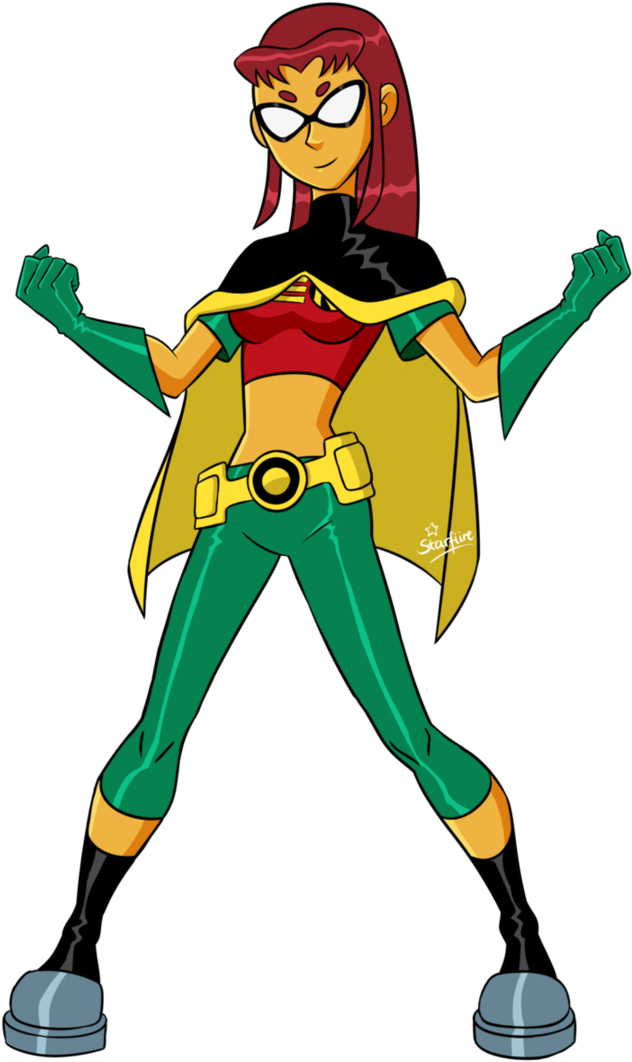 Teen Titans Go Robin And Starfire Head Swap Clipart - Full Size Clipart ...