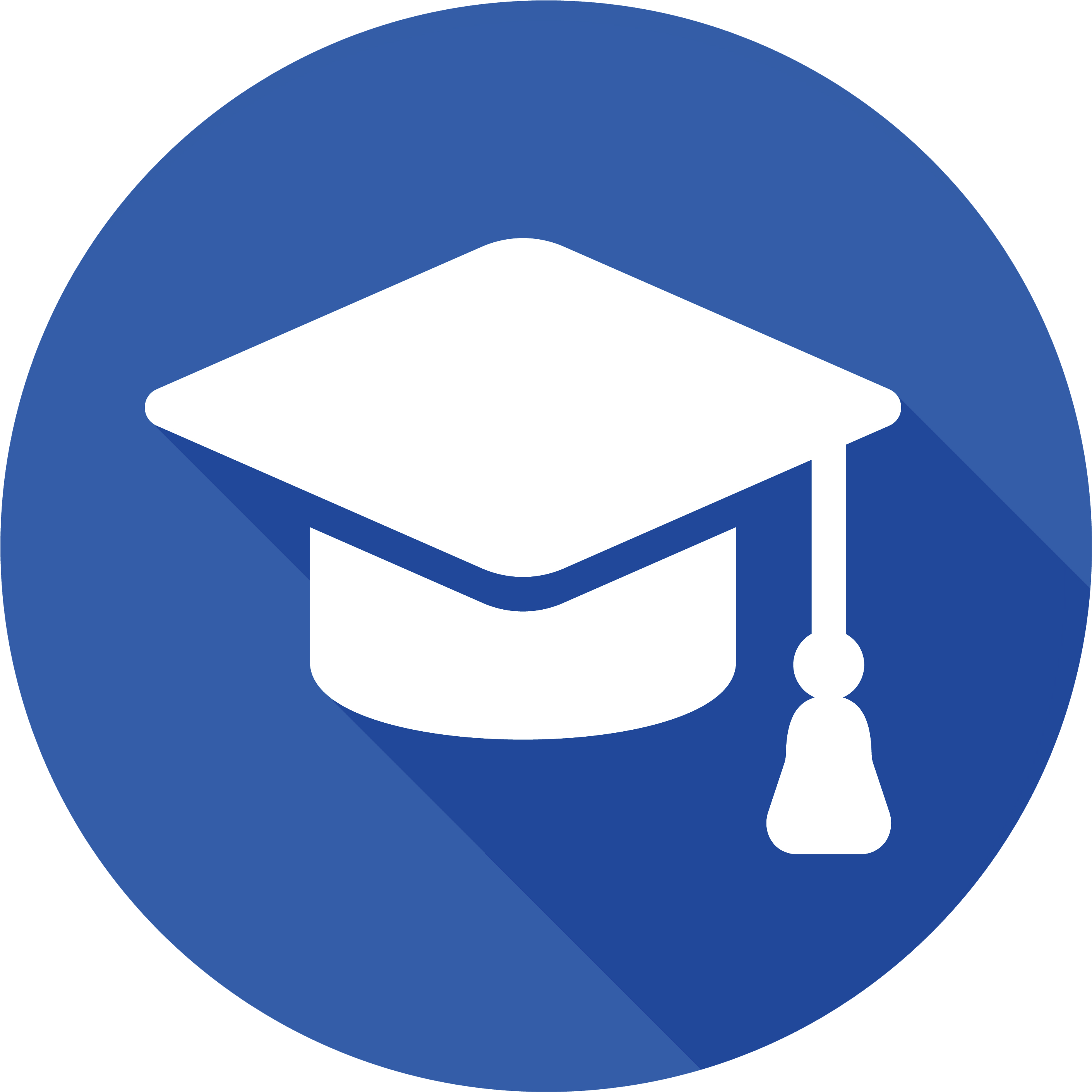 Teach Leadership Skills - Blue Graduation Cap Icon Clipart - Full Size ...