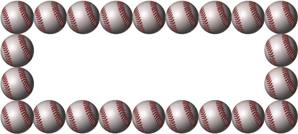 Baseball Border Clipart - Png Download - Full Size Clipart (#5572628 ...