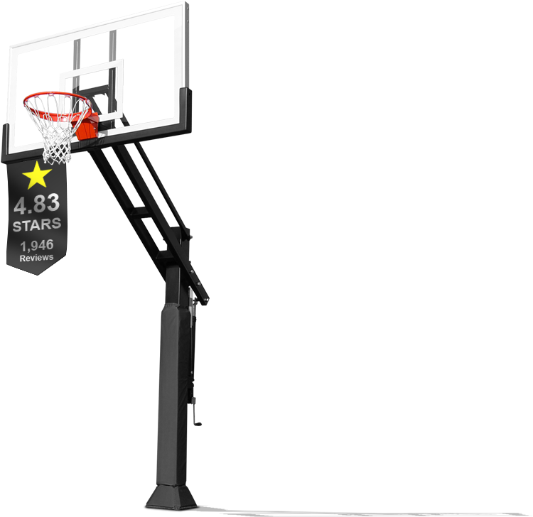 Transparent Basketball Goal Clipart Black And White - Best Basketball ...