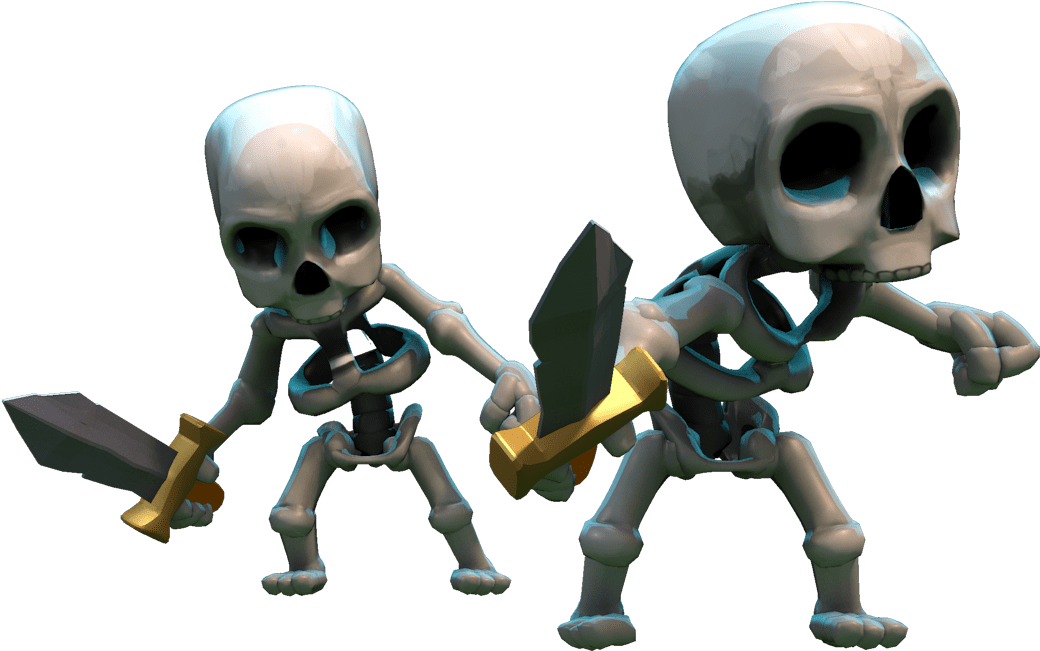 Clash Of Clans Skeletons Clip Arts - Skelet Clash Of Clans - Png ...