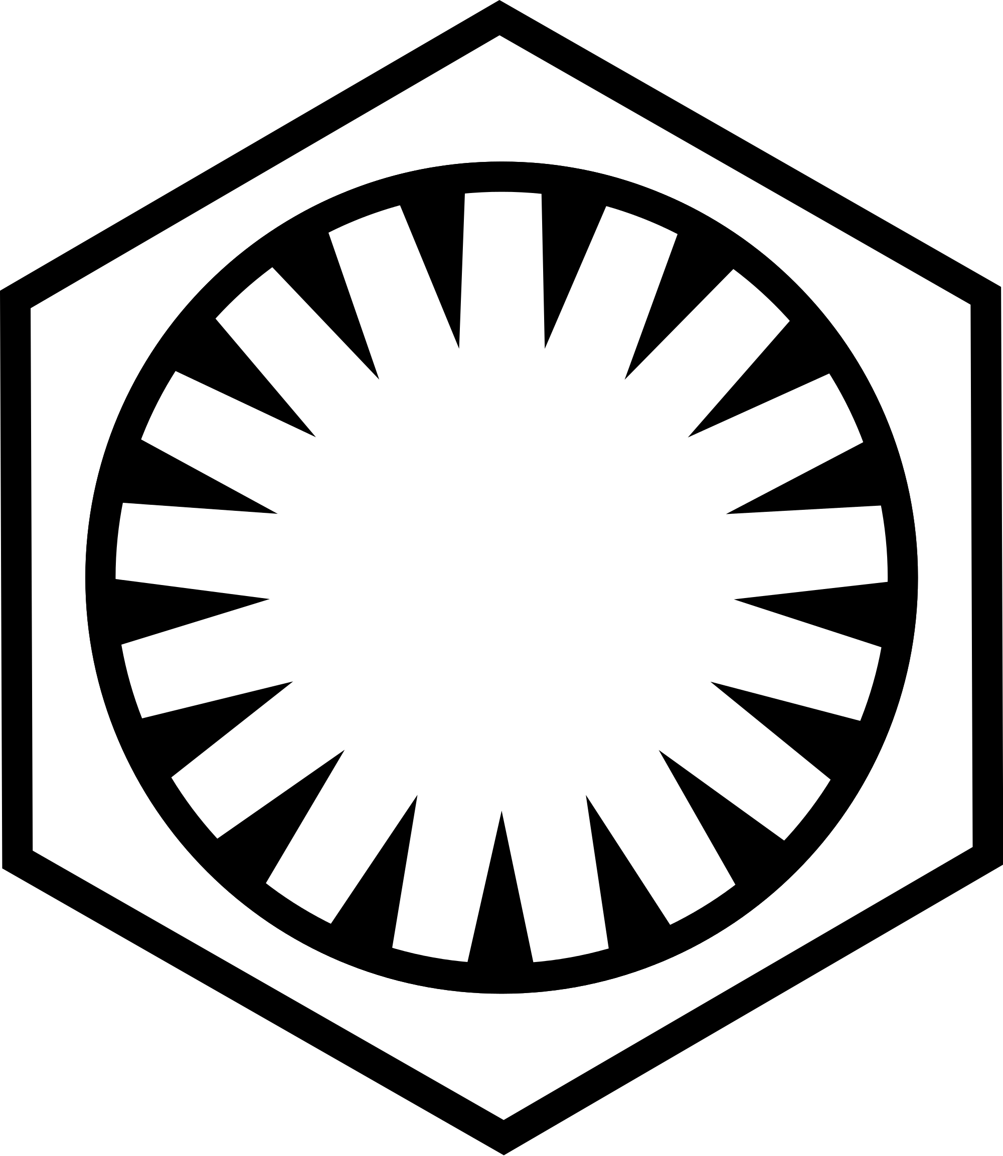 Star Wars Clipart Imperial Seal - Star Wars First Order Symbol - Png ...